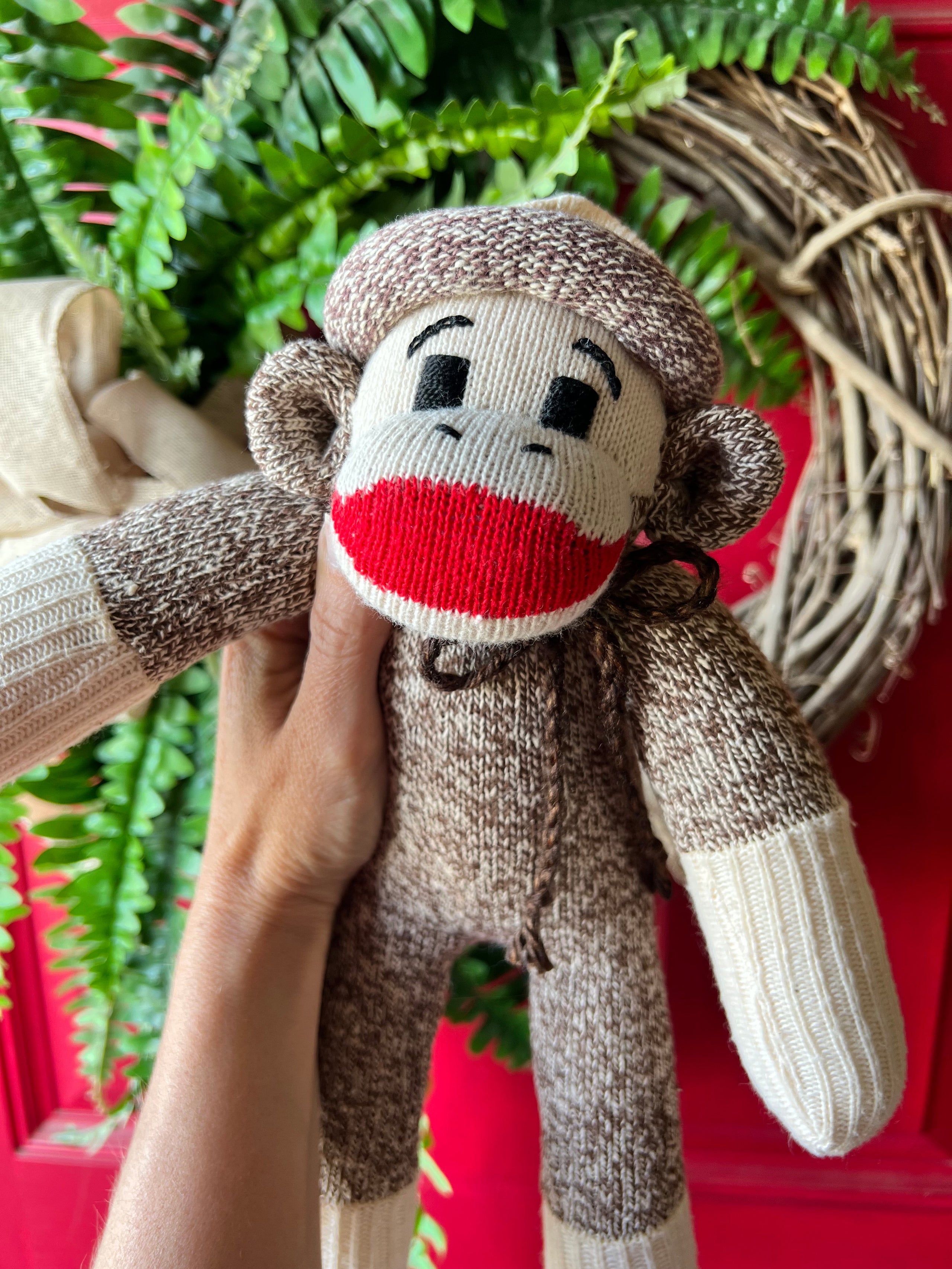 Vintage Sock Monkey - Traditional Red Heel | My Handmade Journey